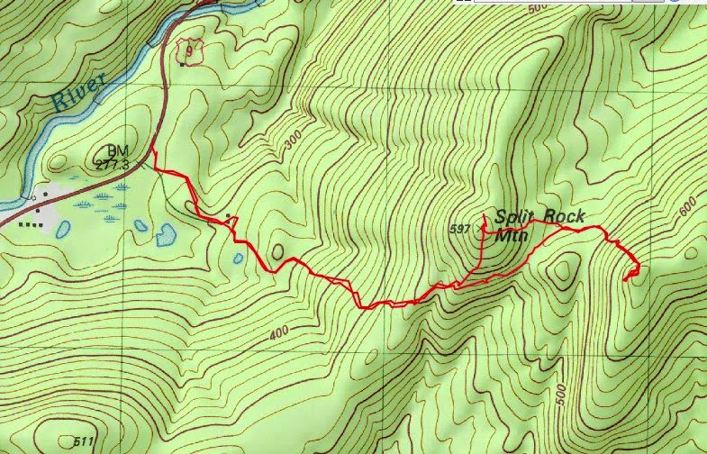 Off on Adventure: Split Rock Mountain - Hammond Pond Wild Forest - 11/22/14