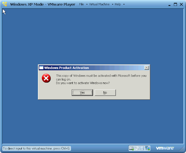 Dan Dar3: VMware Player - Windows XP Mode