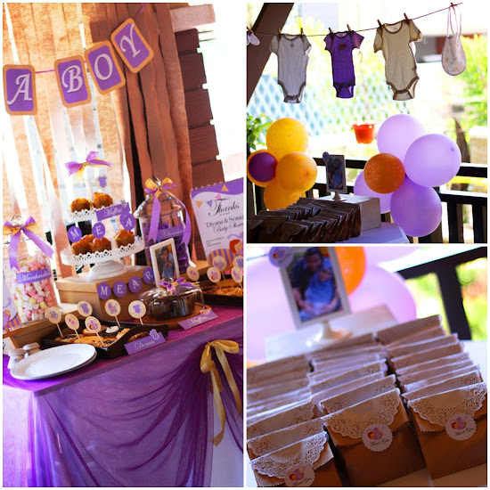 Tres Chic The Party Planner: Diyana & Syauqi's Purple-Vintage Baby ...