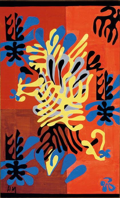 French painter Henri Matisse (1869 - 1954) in his studio.