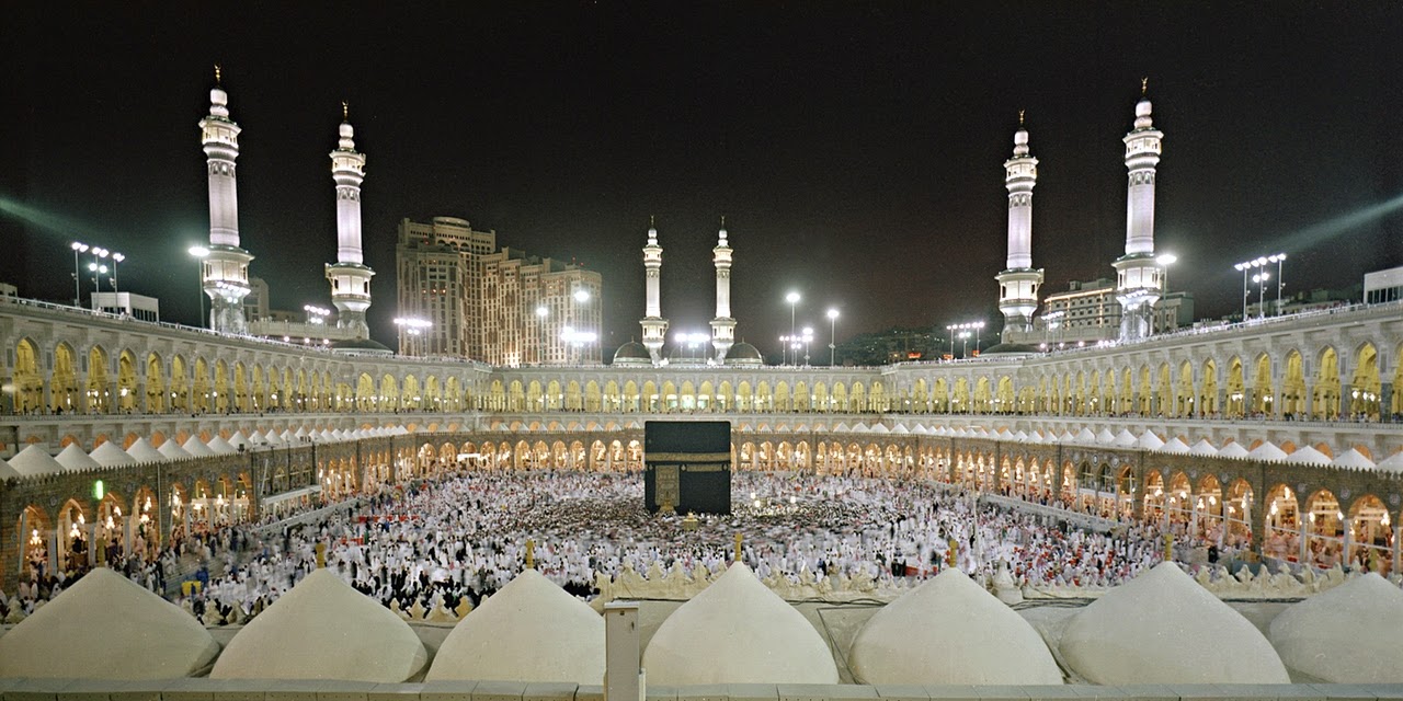 Khana Kaba night HD Wallpaper ~ Islamic World