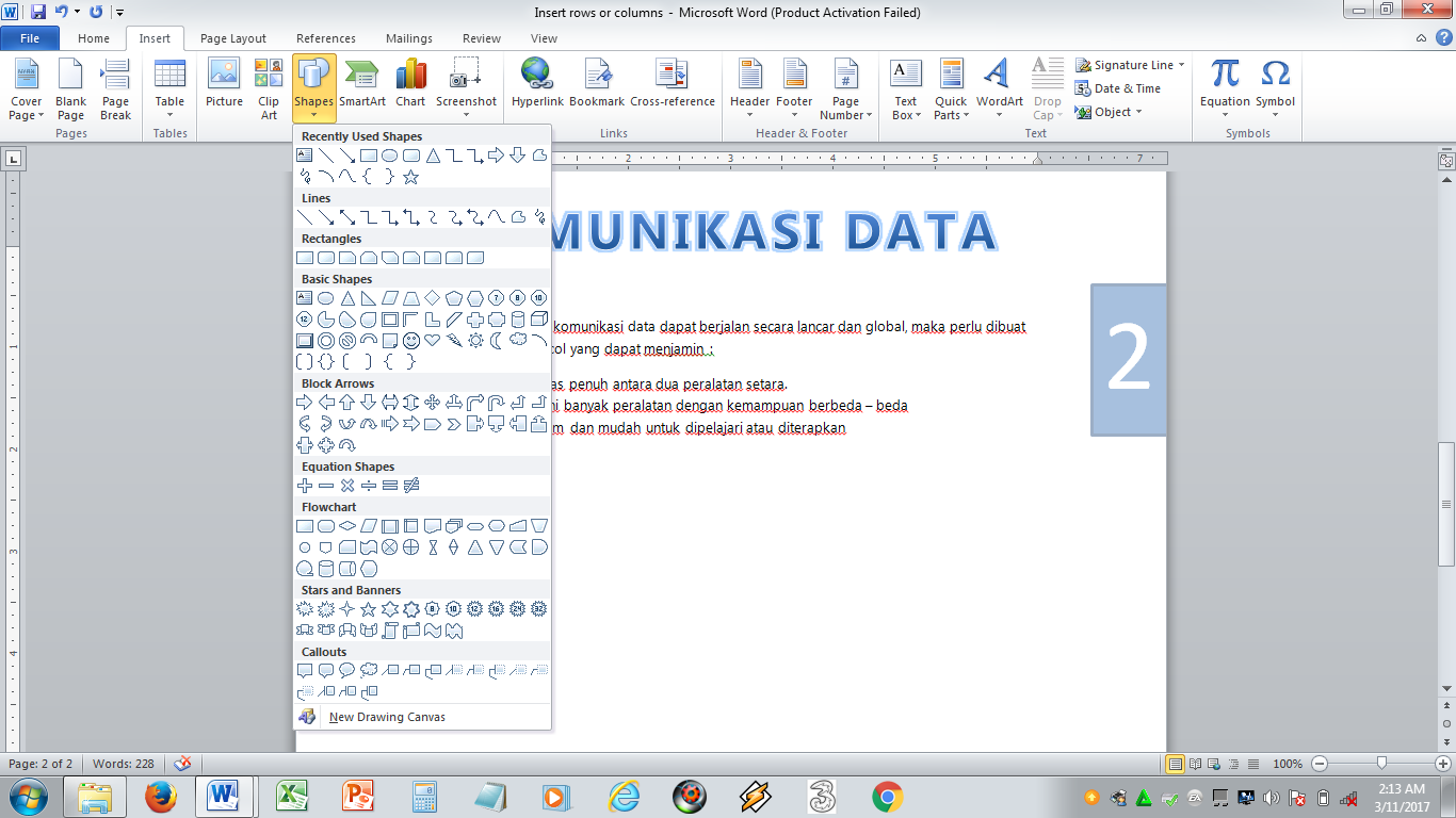 Afifah: Cara membuat bagan alur serta cara menyisipkan lembar kerja ...