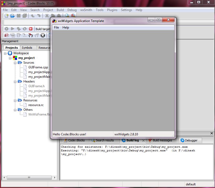 Setup wxWidget in code::block | Code in code::blocks