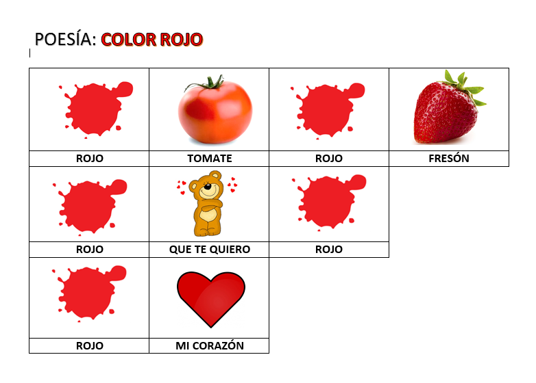 LO APRENDÍ EN INFANTIL: COLOR ROJO