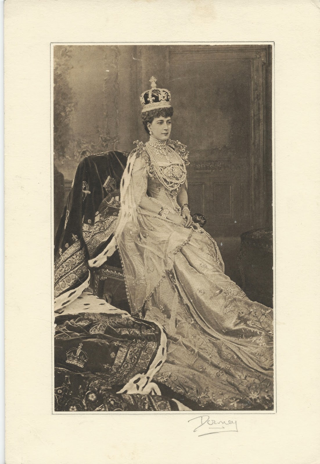 Royal Musings: Coronation Portrait: Queen Alexandra: signed from 1902