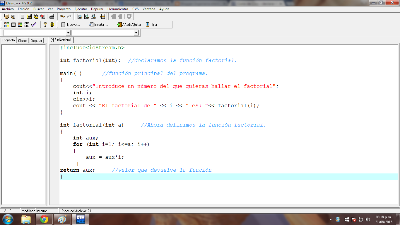 Ingenieria electronica: FUNCIONES