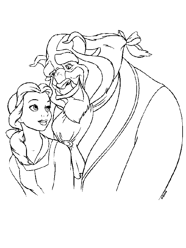 Beauty And The Beast Disney Coloring Pages ~ Top Coloring Pages