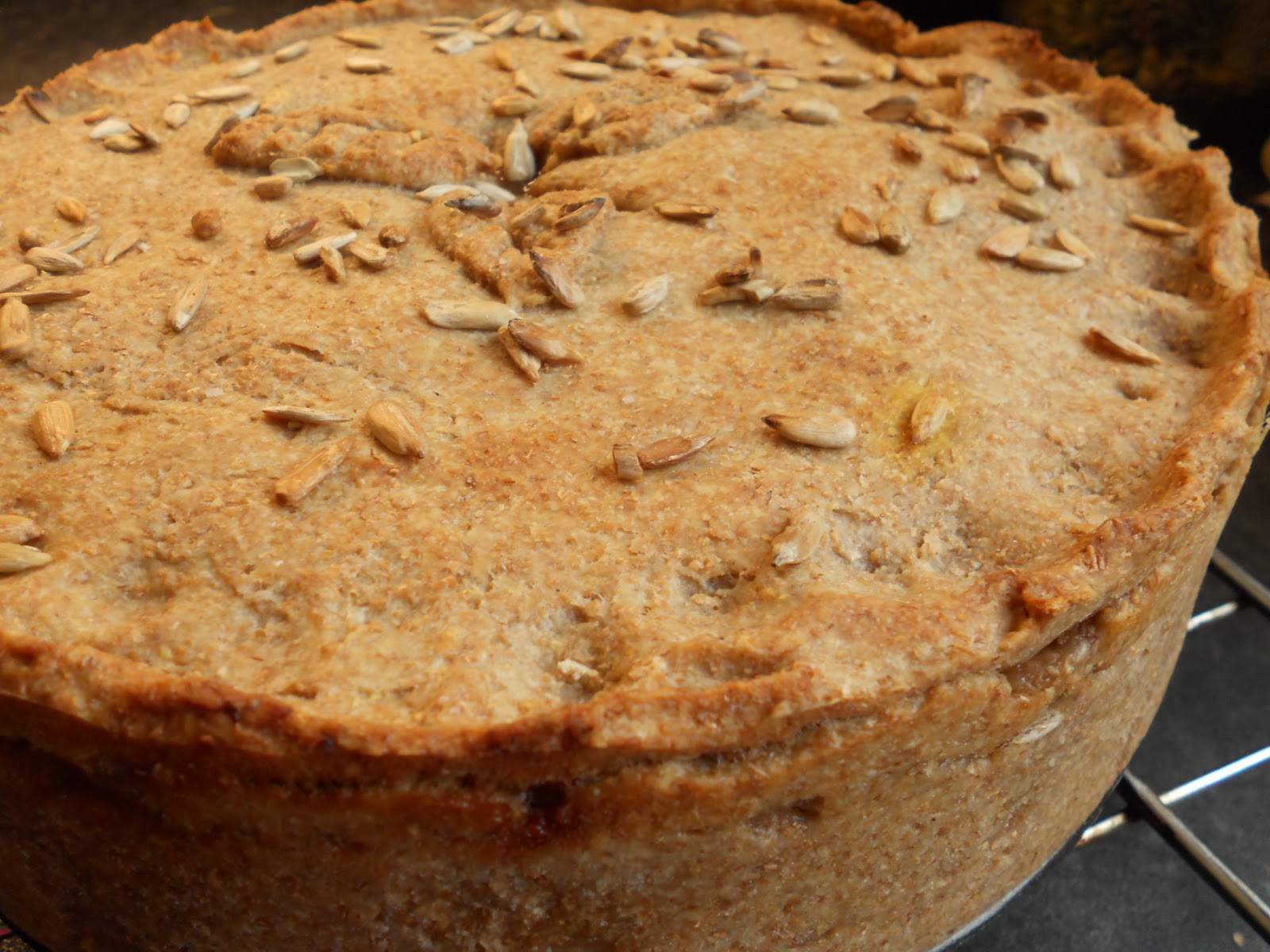 Layered Harvest Vegetable Pie (vegan)