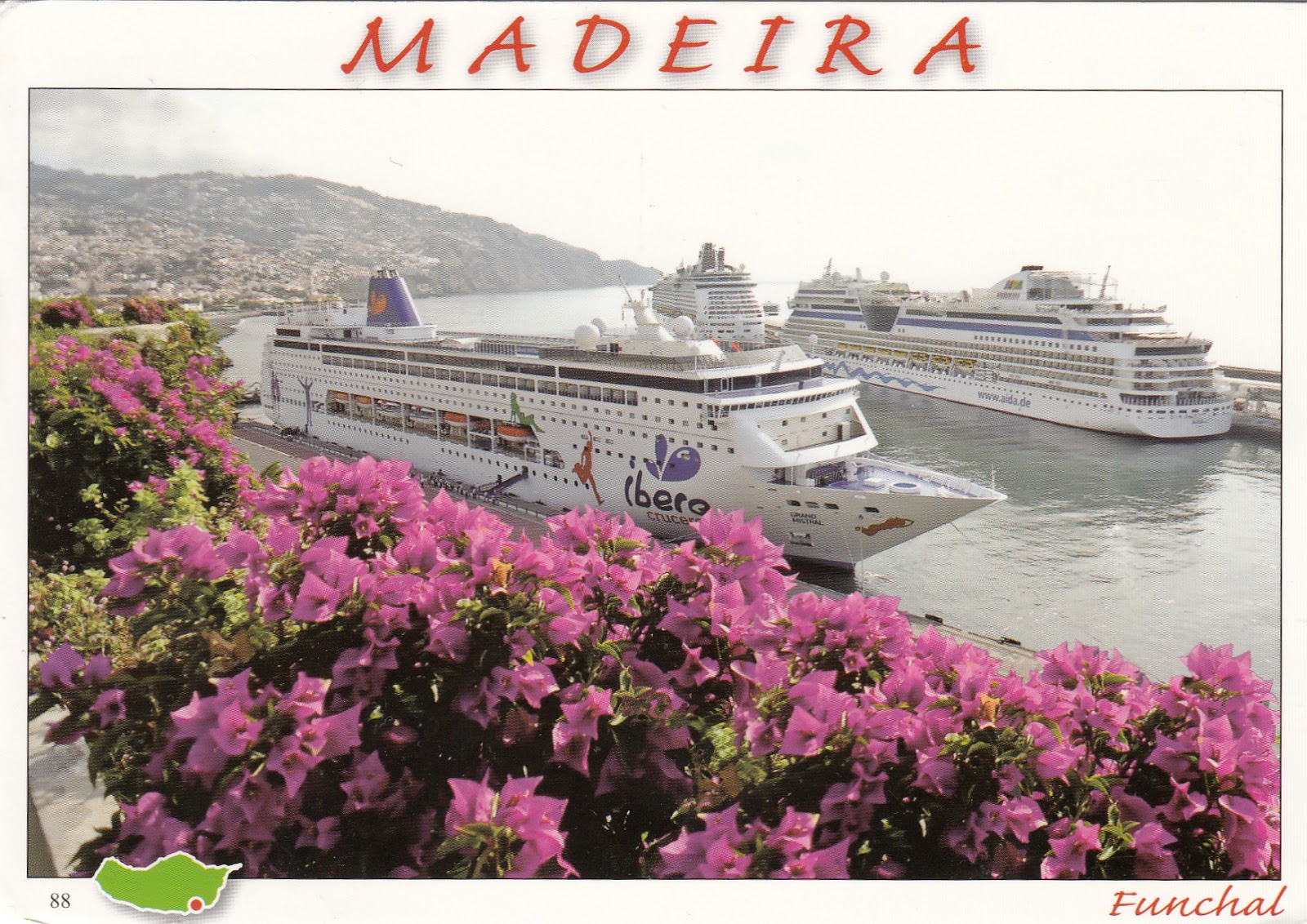 My postcard and stamp week: Madeira: Funchal
