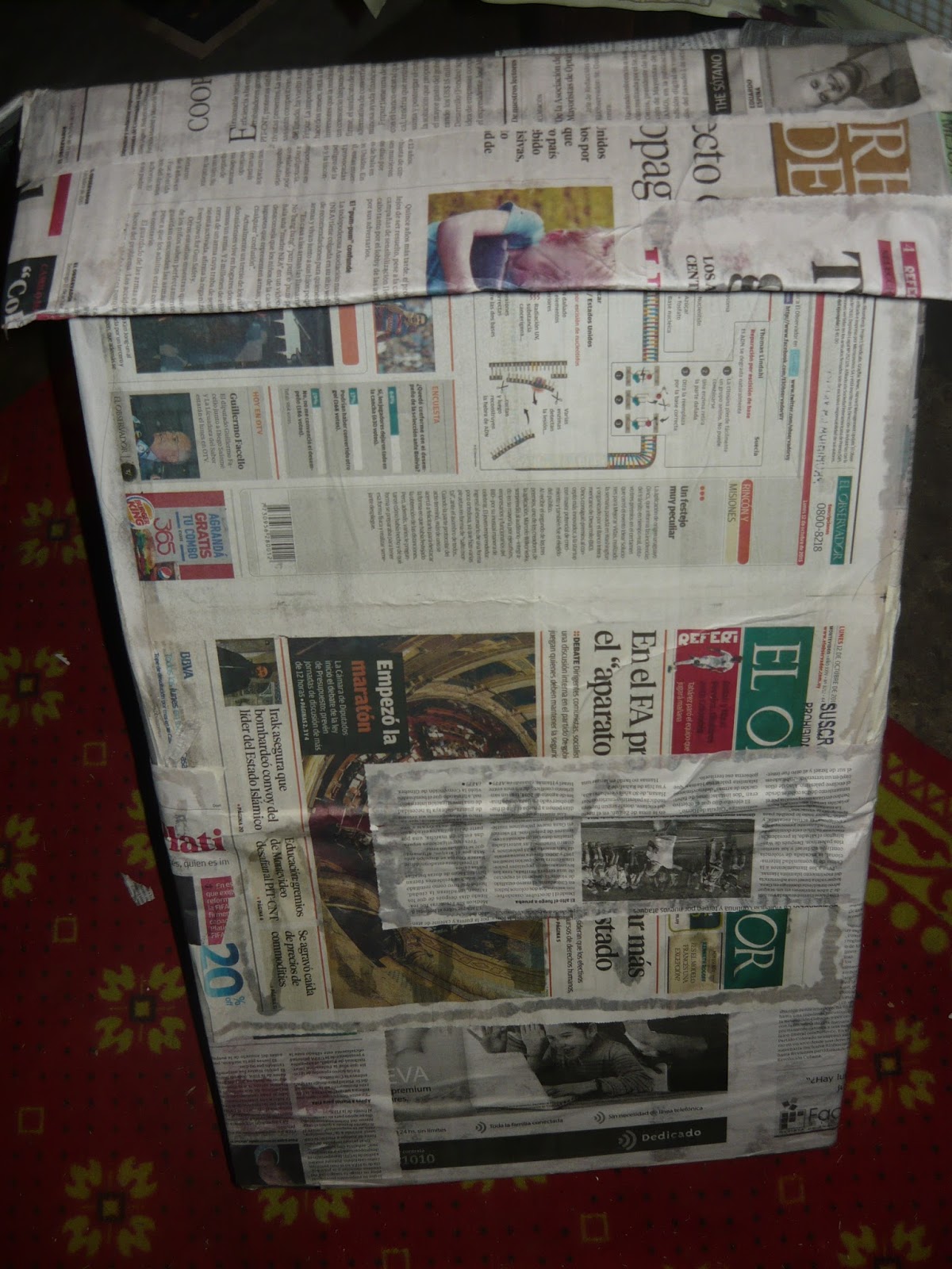 Mi Rincòn Creativo: Tutorial DIY Caja de Cartón Reciclada