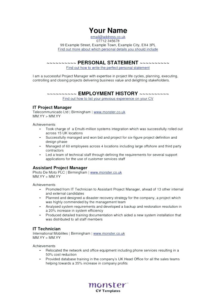 Monstercom Resume Templates 2019 - Resume Templates