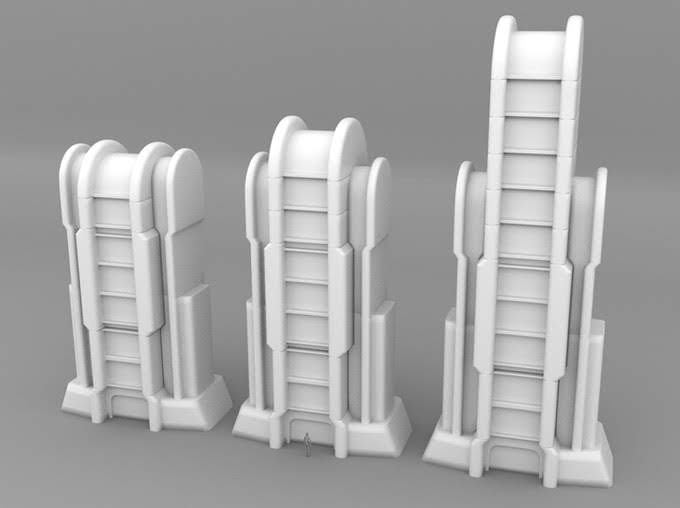 10mm Wargaming: 3d Printable Sci-fi Buildings for Tabletop Wargames ...
