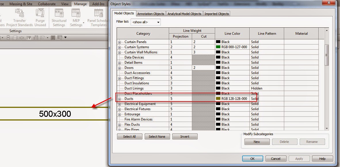 Engineering BIM Objects Colors In Revit Engineering BIM Objects Colors In Revit