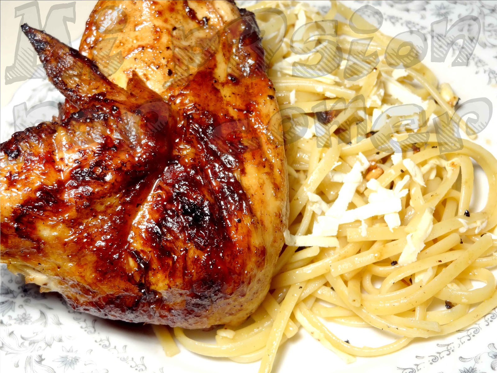 mi pasión por comer: Receta: pollo al horno con pasta