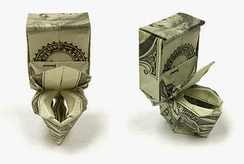 origami dollar bill ~ easy origami instructions for kids crafts