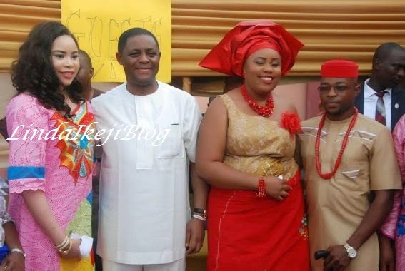 First photos of Femi Fani-Kayode and Precious Chikwendu, at her sister ...