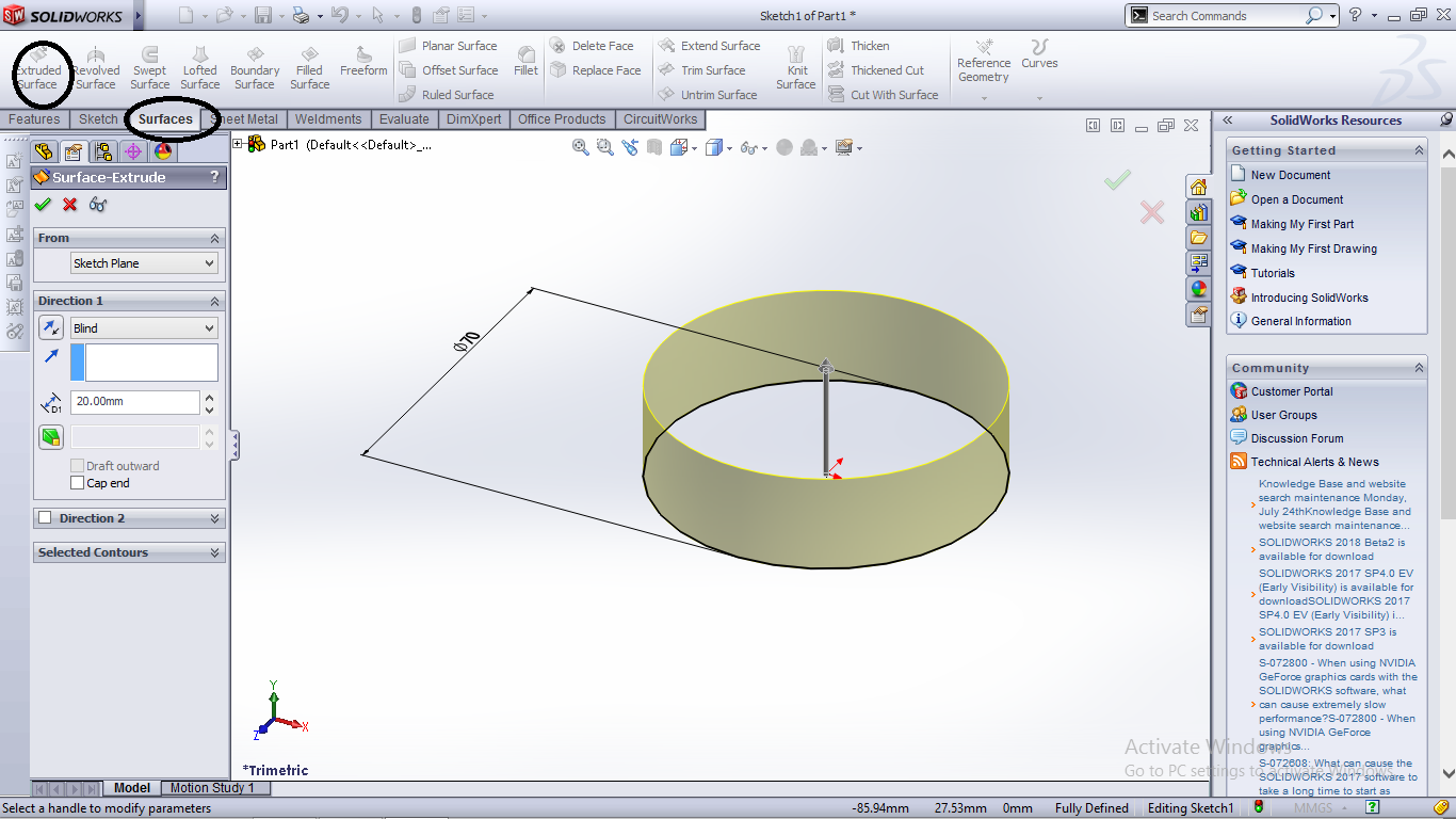 Pengenalan surface pada Solidworks ( solidworks surface)
