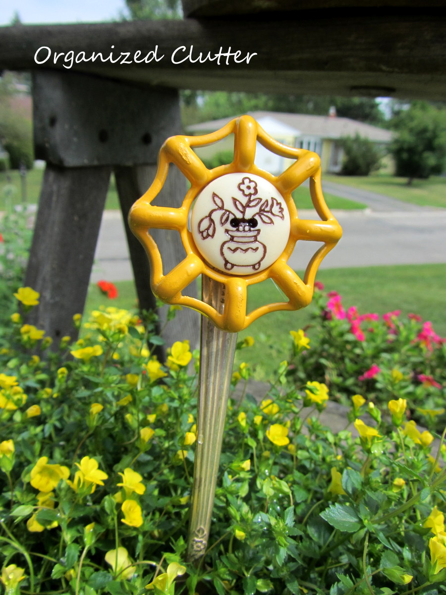 Fork & Faucet Handle Garden Flower Copy Cat - Organized Clutter