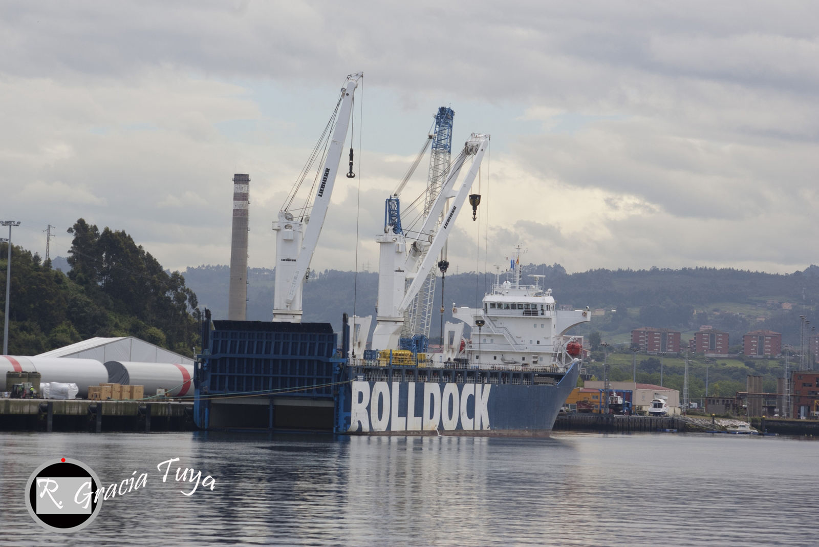 Buques en el puerto de Avilés: Rolldock Sky