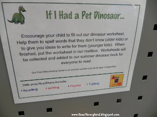 Libraryland: If I Had a Pet Dinosaur Early Literacy Station