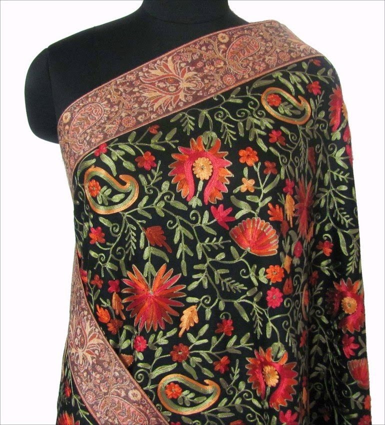 beautiful Indian shawls designs