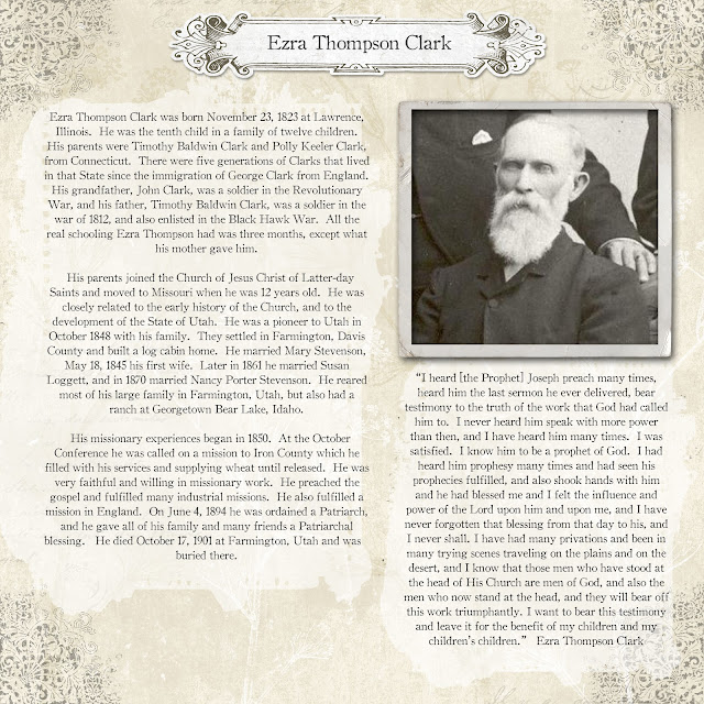 George and Bernice's Family: Ezra Thompson Clark