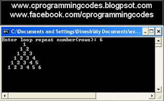 Programming In C: Number pyramid
