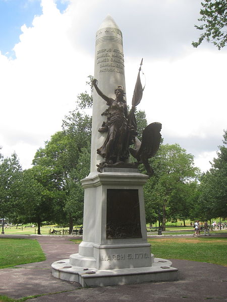 Boston Massacre Memorial Unveiled on Boston Common in November 1888