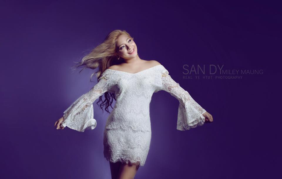 Hot Myanmar Model Sandy in attractive shoulder-off dress - Burmese ...