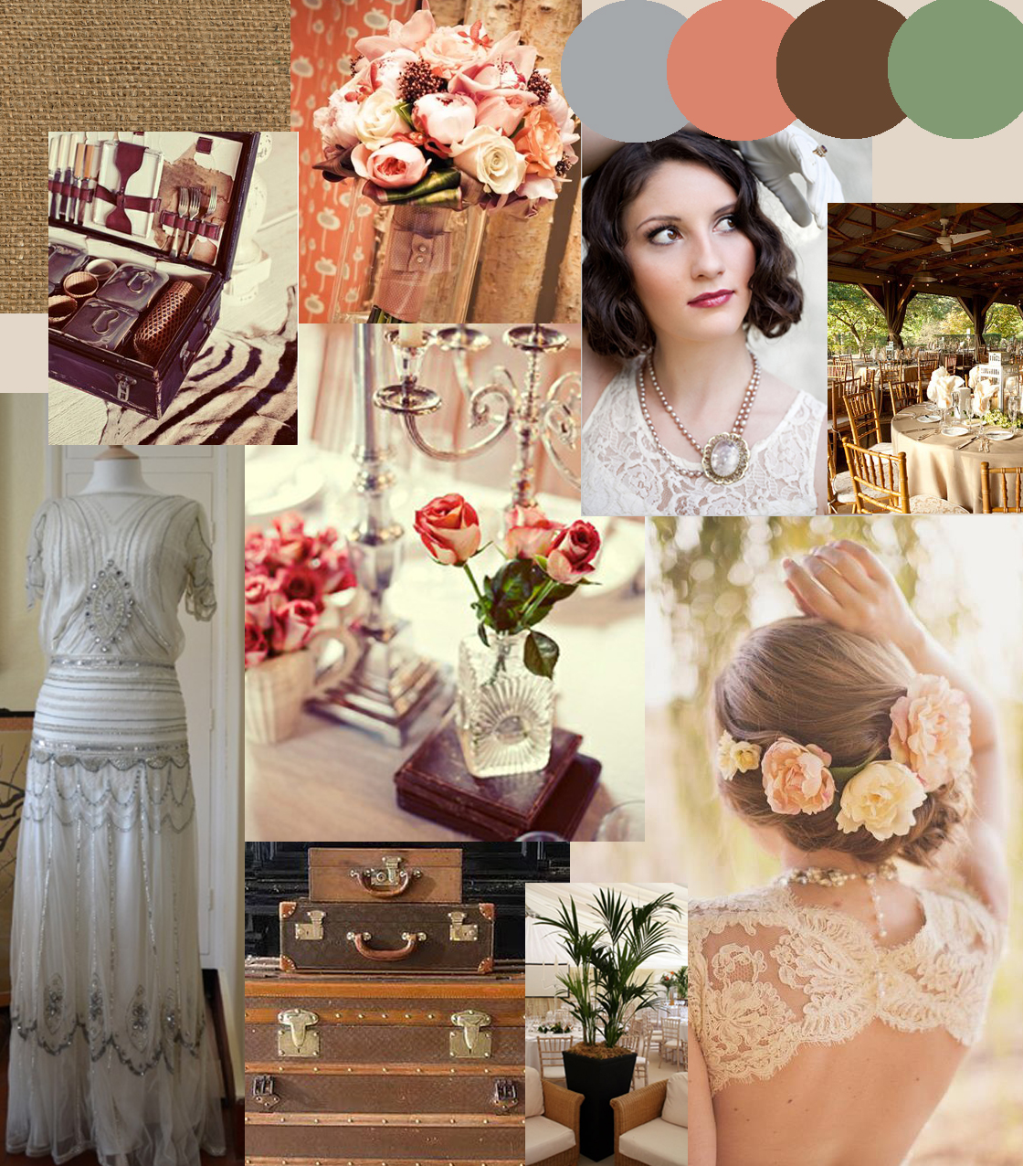 A Vintage Colonial Themed Wedding & Invitations - Knots & Kisses