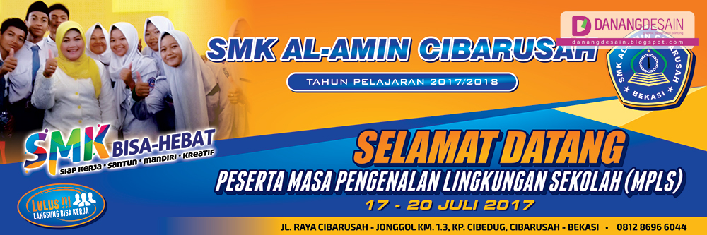 Contoh Desain Banner Peserta Didik Baru SMK - Contoh Desain Banner Spanduk