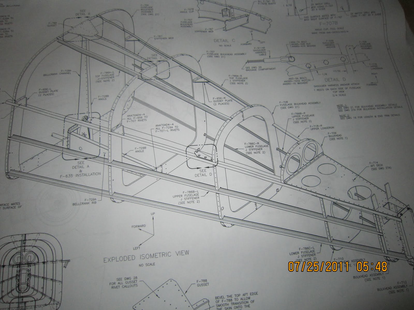 Larry's Airplane: Finished the F-705 Bulkhead