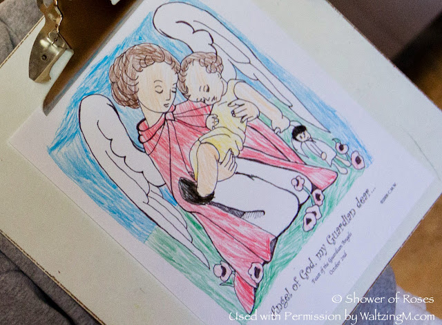 Waltzing Matilda: Guardian Angel Coloring Page