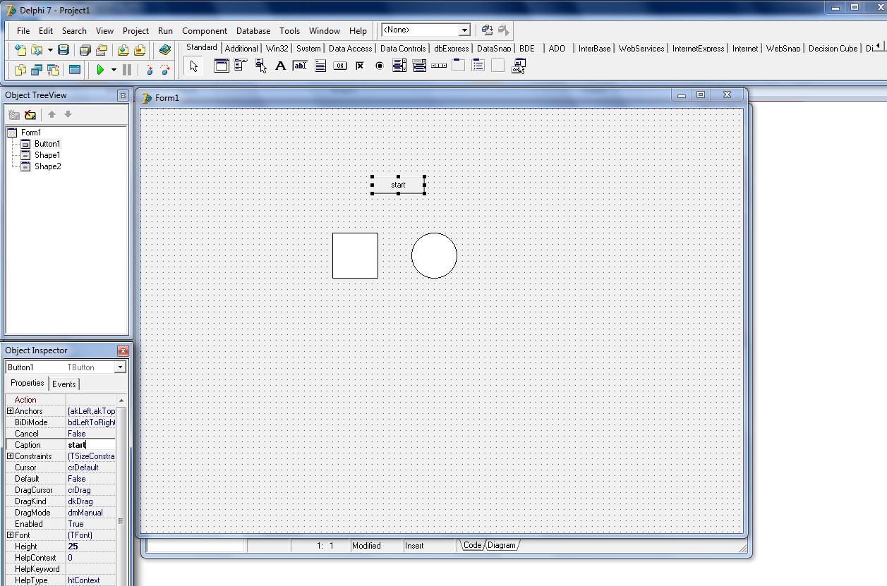 tetap semangat!!!: Membuat Program Sederhana dengan BORLAND DELPHI 7.0