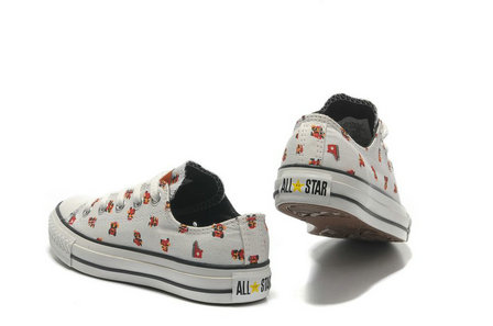 Converse Super Mario Bros Shoes White Low / Mario Bros Converse All ...