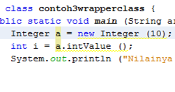 Wrapper Class pada Pemrograman Java | "Siapapun Bisa Jadi Apapun"