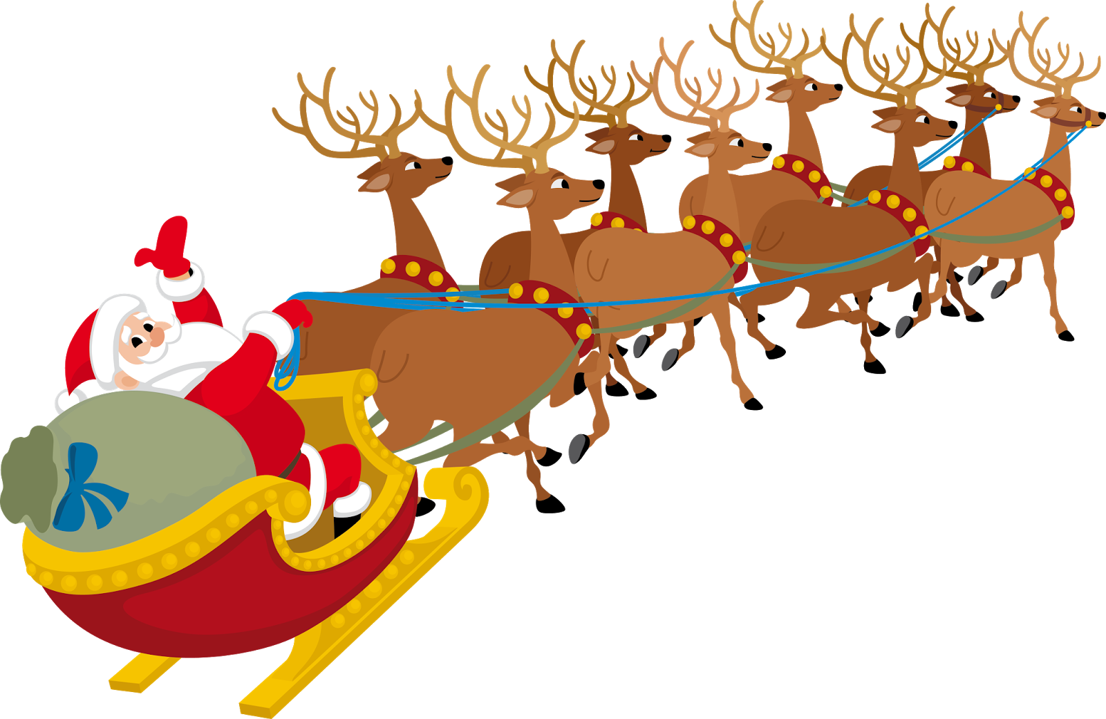 ® Imágenes y Gifs Animados ®: IMÁGENES DE TRINEOS DE PAPA NOEL