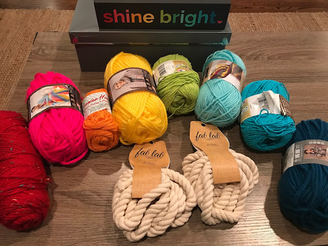 Lyndi's Projects: Yarn-Wrapped Rope Rainbow