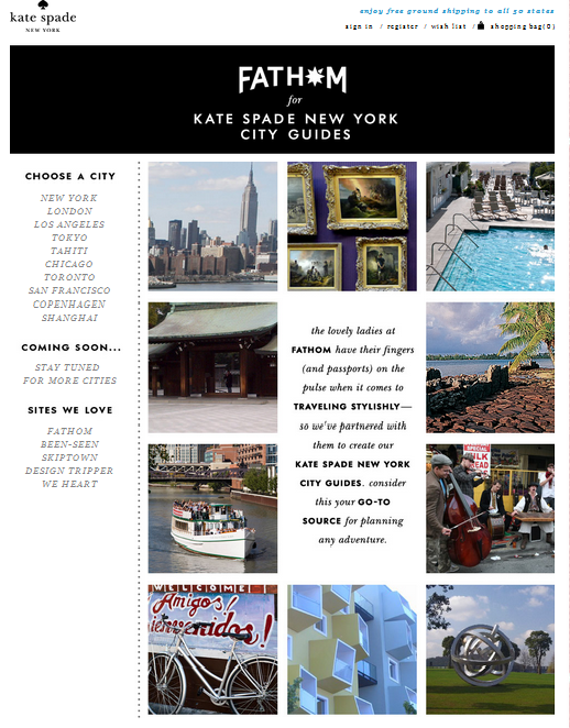 Kate Spade & Fathom - New City Guides! - the Jess Journals