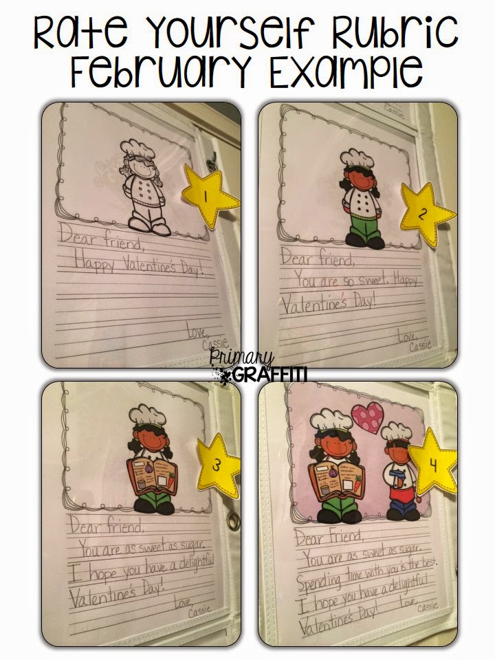 Primary Graffiti: Rate Your Writing {Year-Round Visual Rubric}