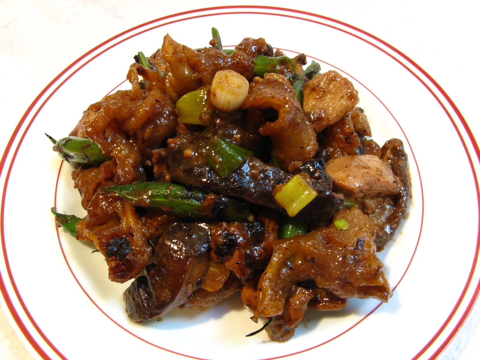 Duck Soup Easy: Black Bean Sauce Green String Bean Chicken with Fish ...
