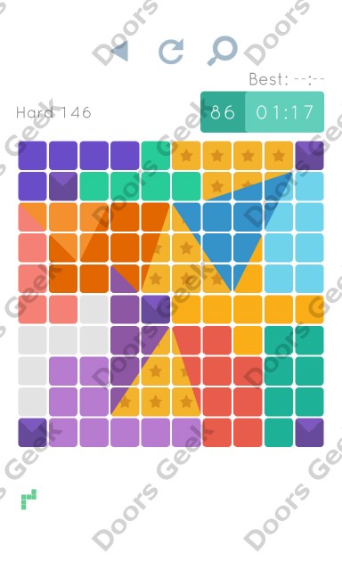Blocks & Shapes [Hard] Level 146 Solution ~ Doors Geek