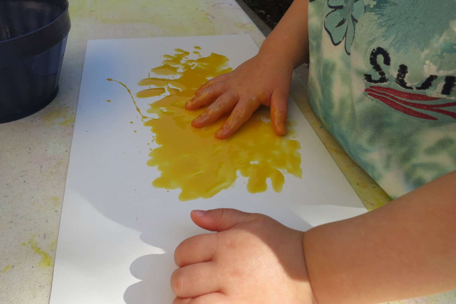 Toddler Art Class: Sticky Finger Painting : library makers