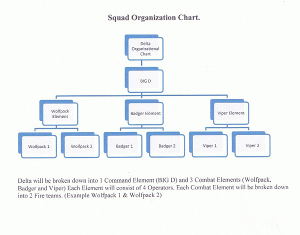 Delta Squad - DOTC: Delta Organizational Chart