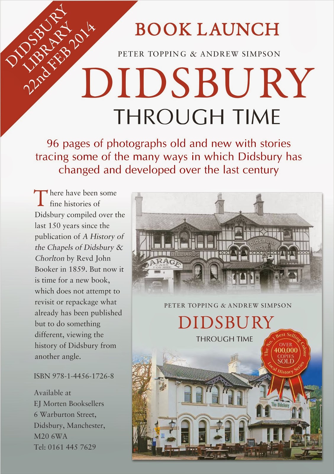 Andrew Simpson: At Didsbury Library with the launch of Didsbury Through ...