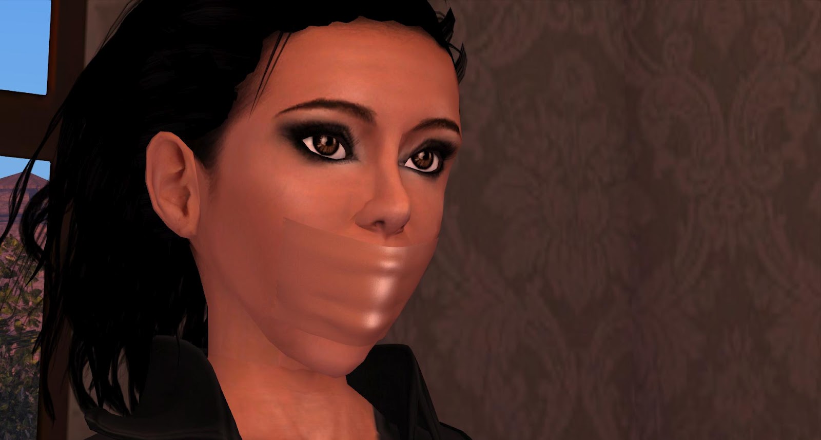 Marines New Product Tape Gag And Blindfold