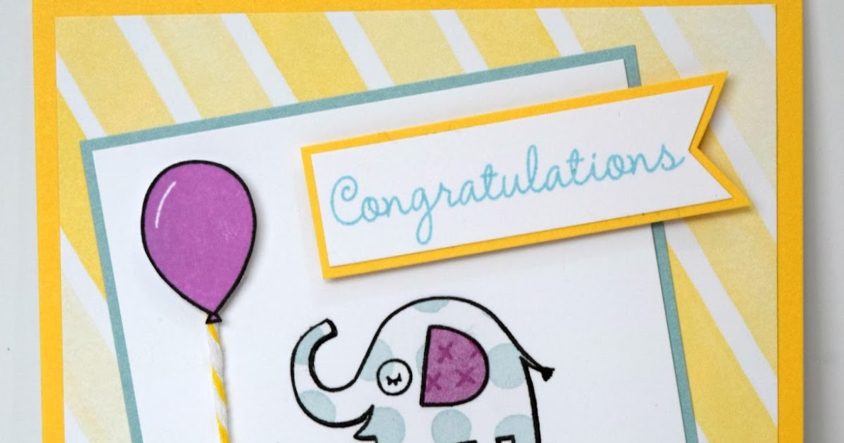 teojax: "Congratulations" elephant baby card