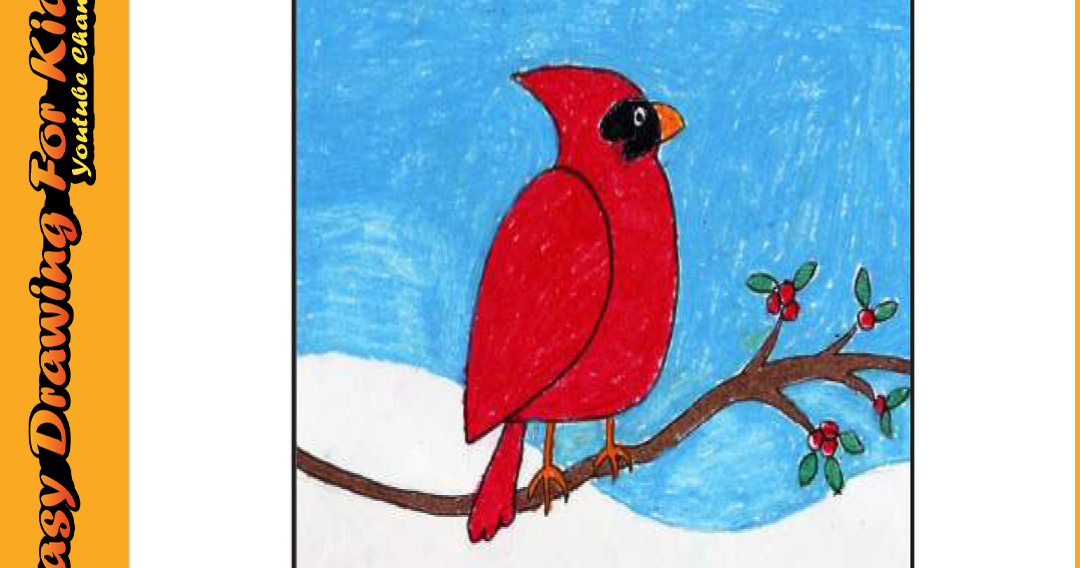 How To Draw a Cardinal Bird Step By Step | Drawing Course for Beginners