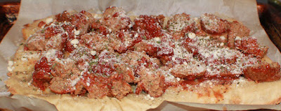 Curts Delectable Creations: Open Faced Calzone Pizza with Meat, Peppers ...