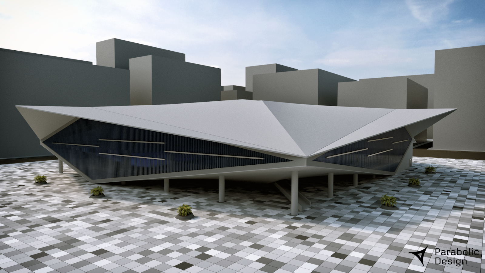 Parametric Design Study of Qatar National Library | Parabolic Design